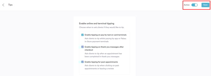 How to Enable Card Terminal Tipping